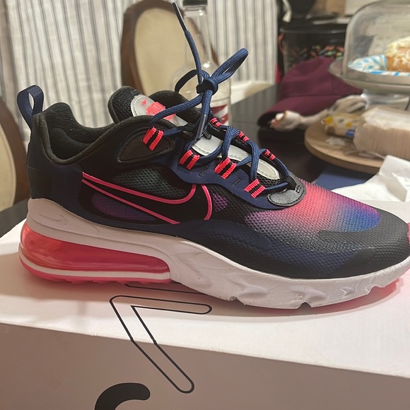 Nike | Shoes | They Are A Navy Blue Neon Pink Black And Some Neon ...